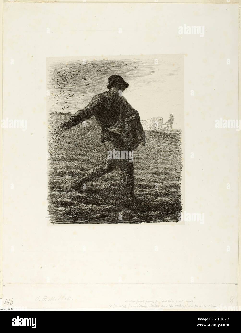 The Sower, 1851 Stock Photo - Alamy