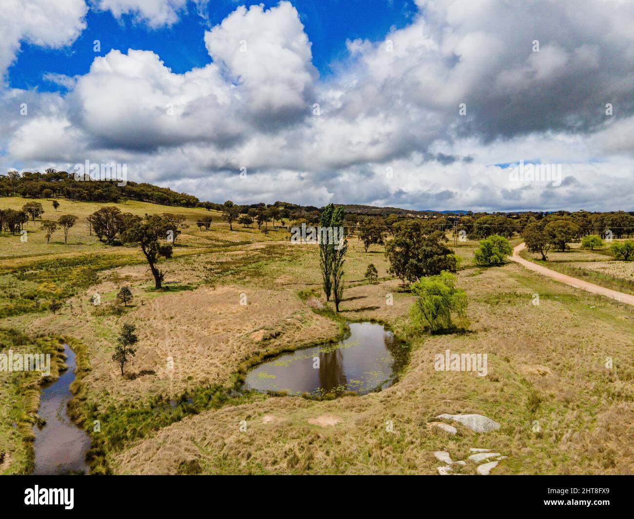Aerial view of Deepwater, New South Wales Stock Photo - Alamy