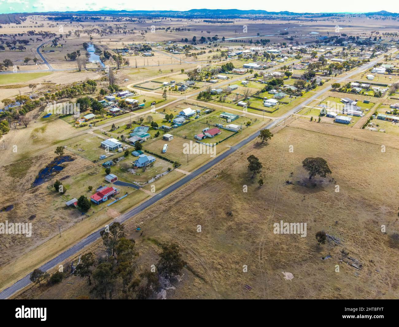 Aerial view of Deepwater, New South Wales Stock Photo - Alamy