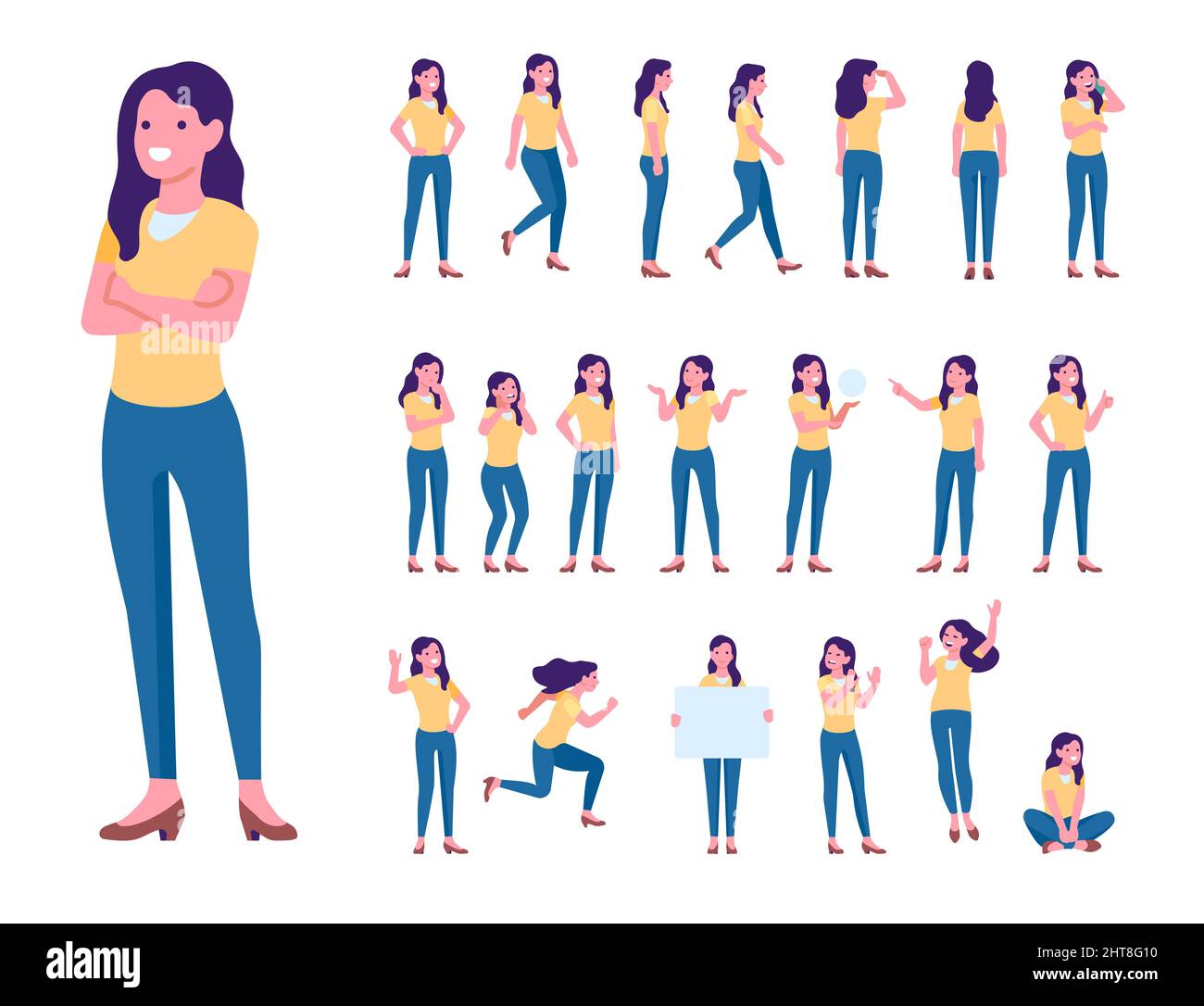 Character poses hi-res stock photography and images - Alamy