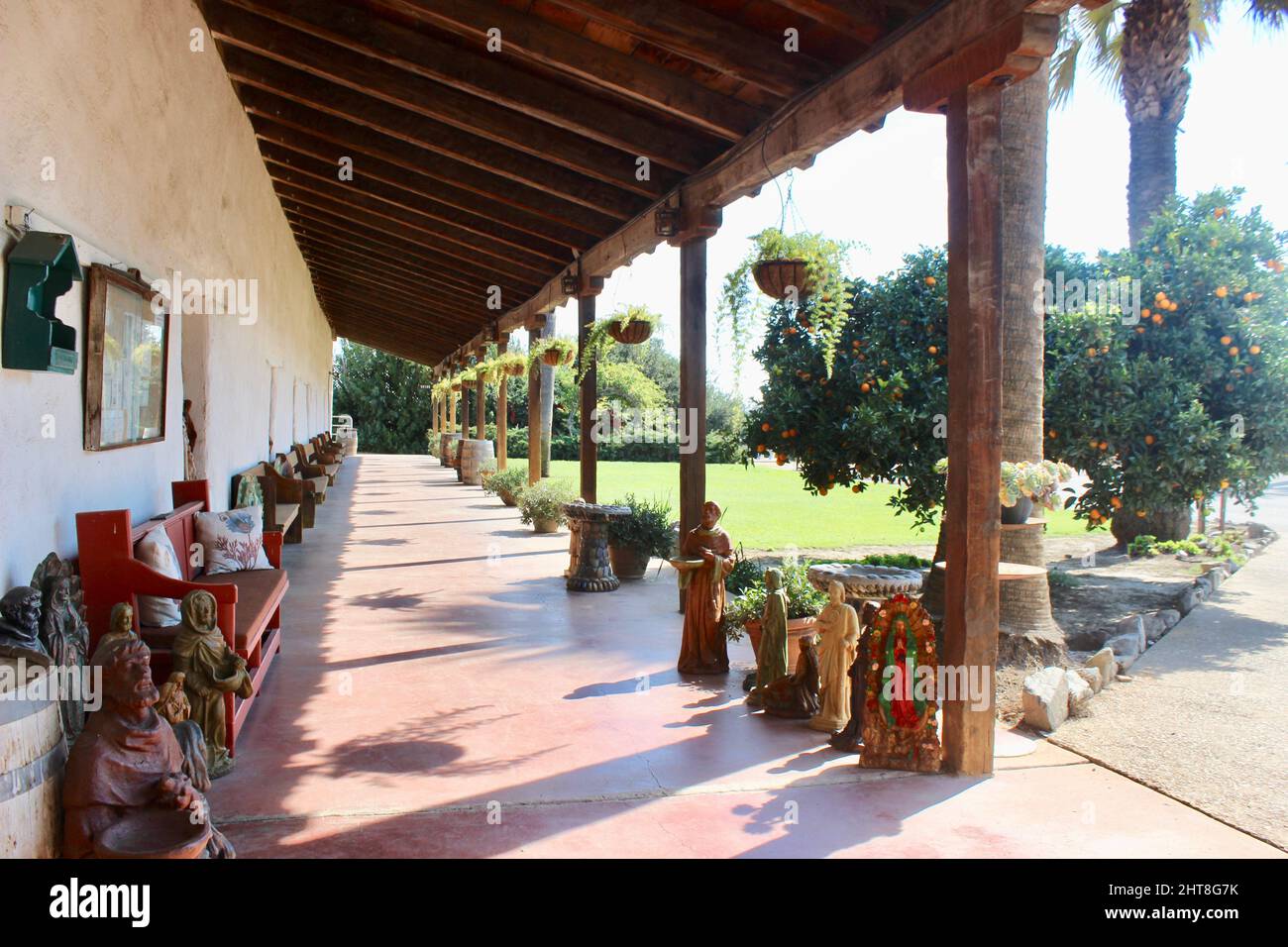 Cloister, Convento, Mission Soledad, Soledad, California Stock Photo ...