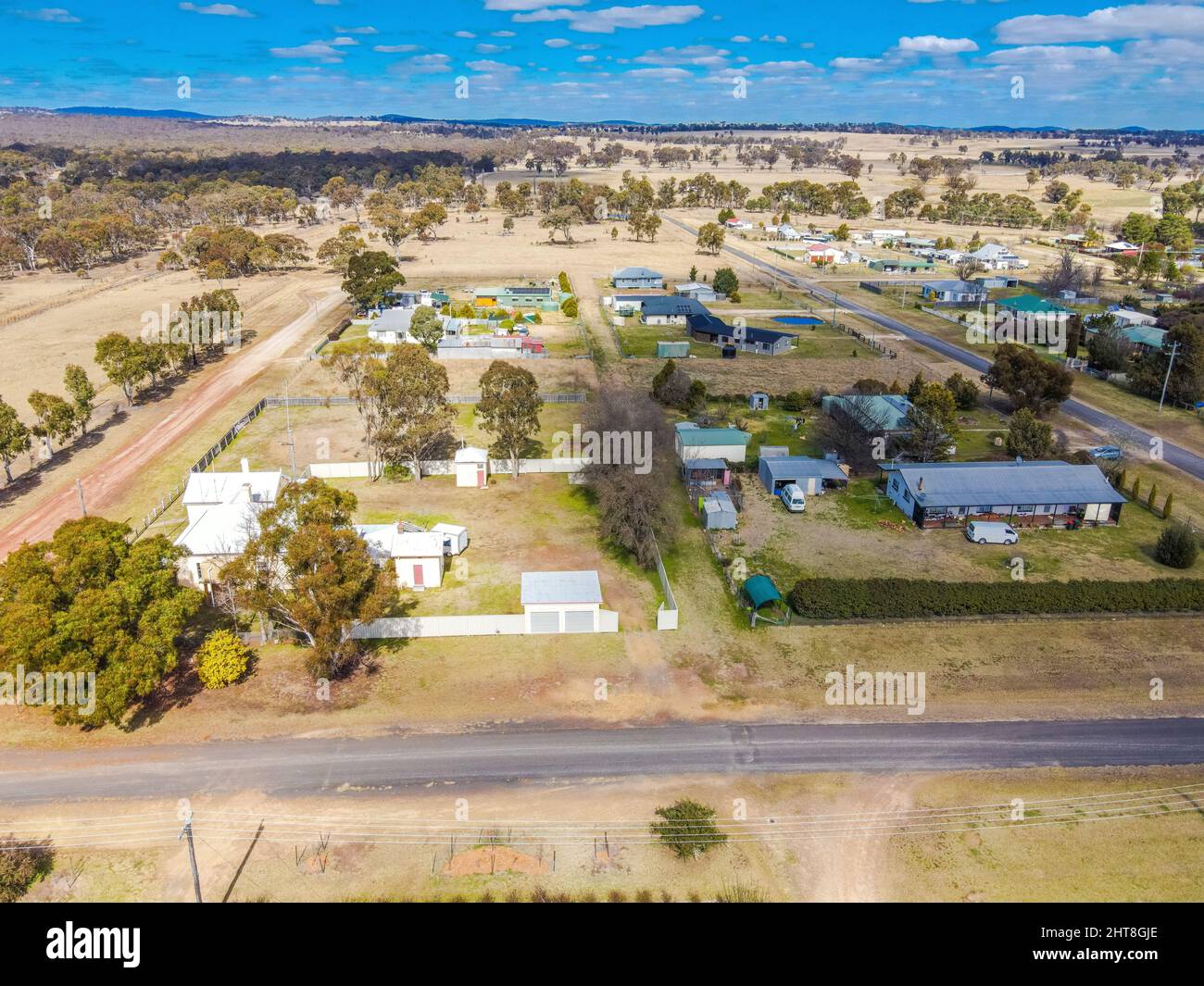 Aerial view of Deepwater, New South Wales Stock Photo - Alamy