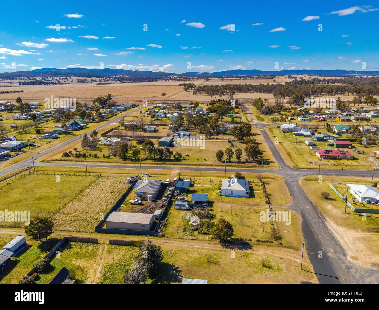 Aerial view of Deepwater, New South Wales Stock Photo - Alamy