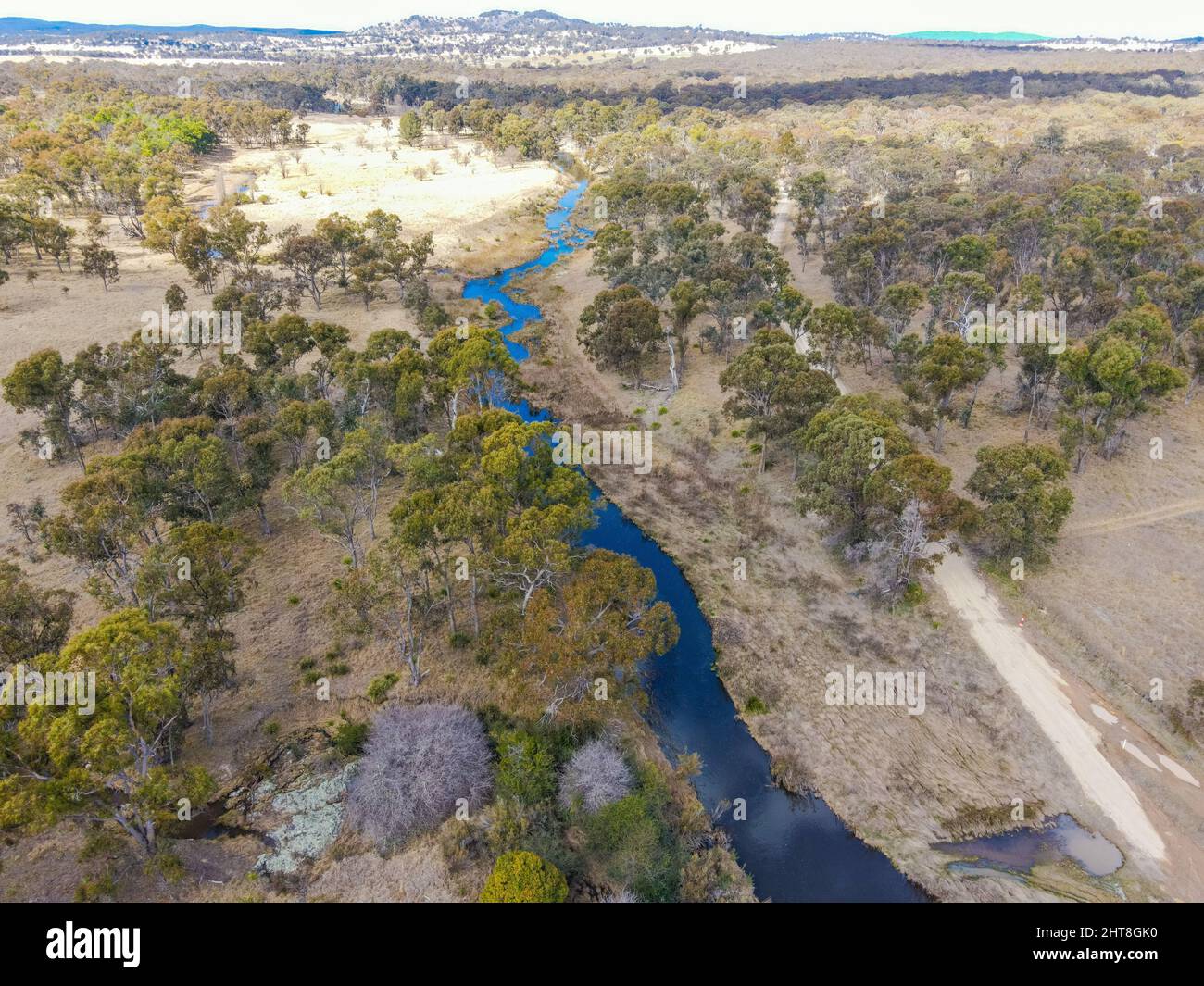 Aerial view of Deepwater, New South Wales Stock Photo - Alamy