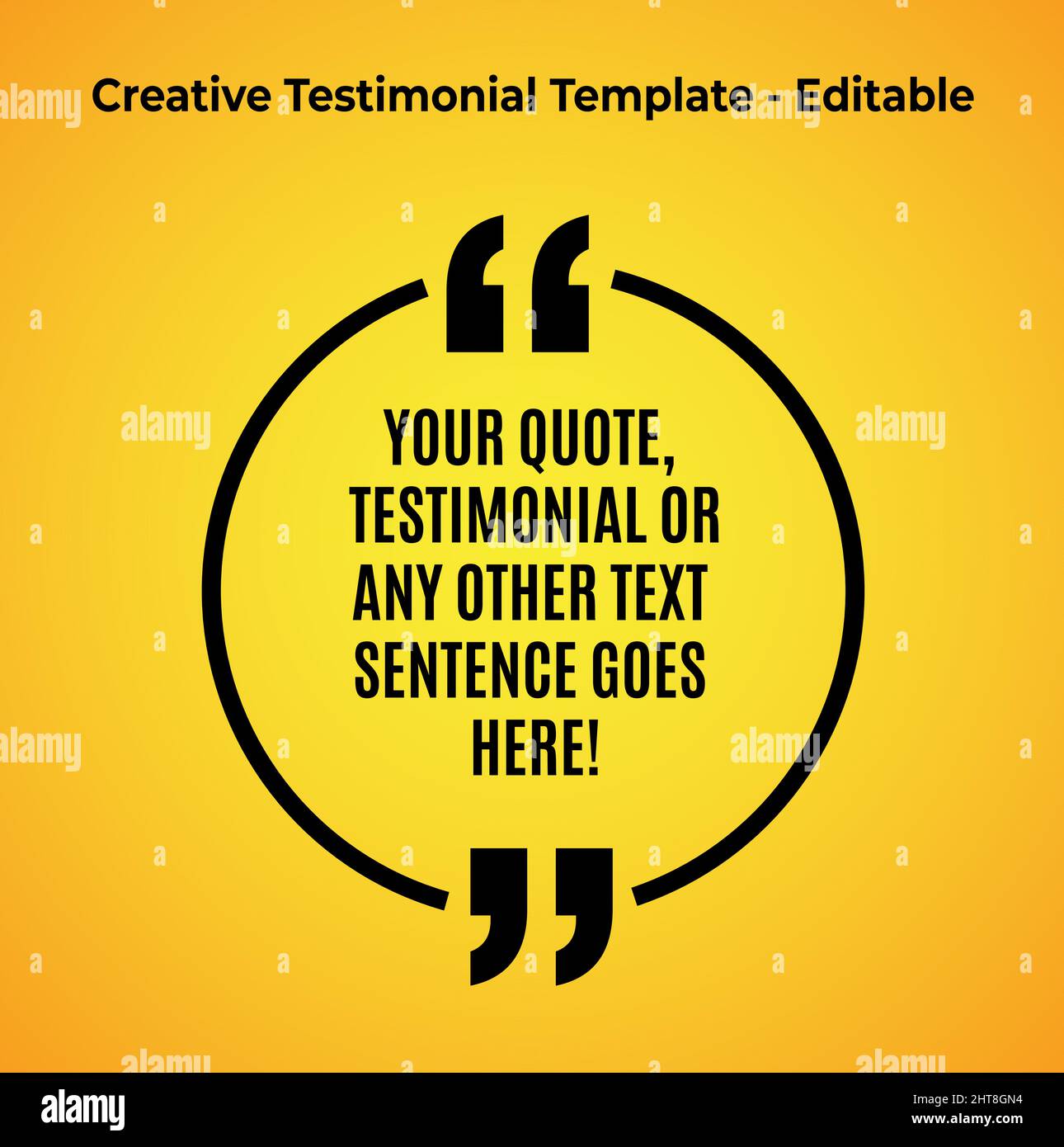 Creative editable vector quote, Quotation bubble, Banner illustration ...