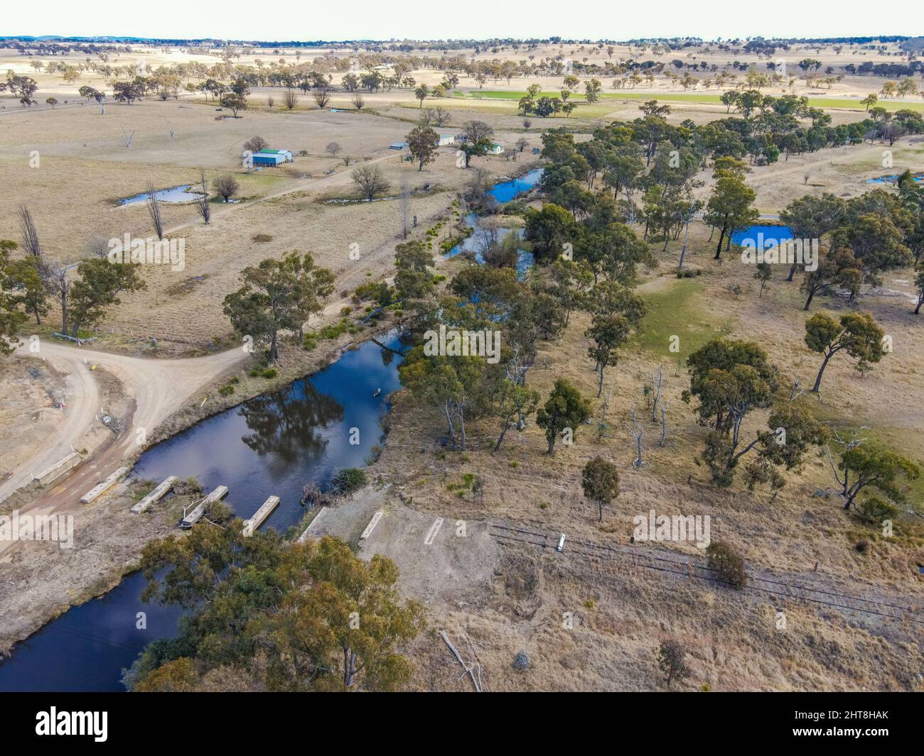 Aerial view of Deepwater, New South Wales Stock Photo - Alamy