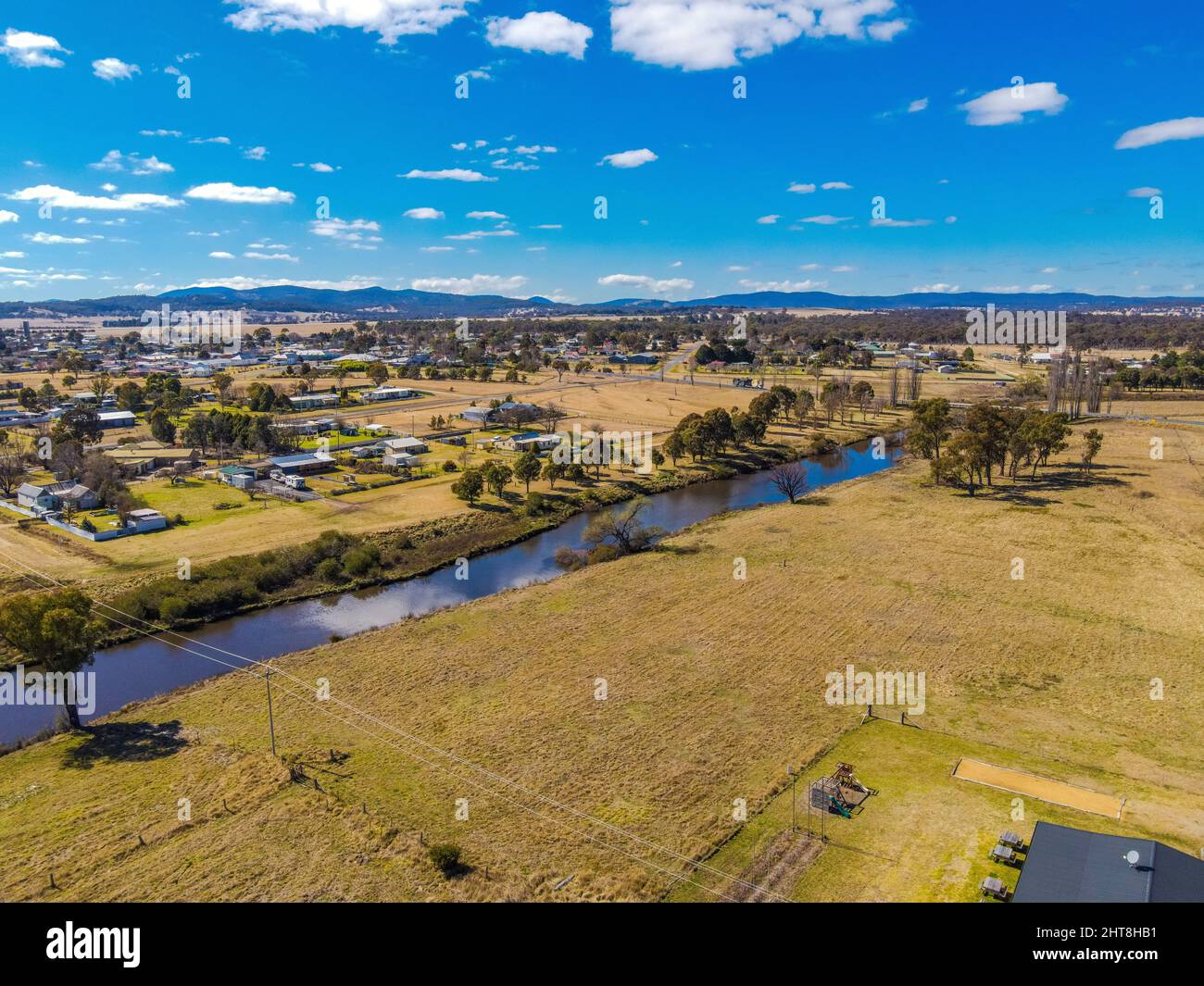Aerial view of Deepwater, New South Wales Stock Photo - Alamy