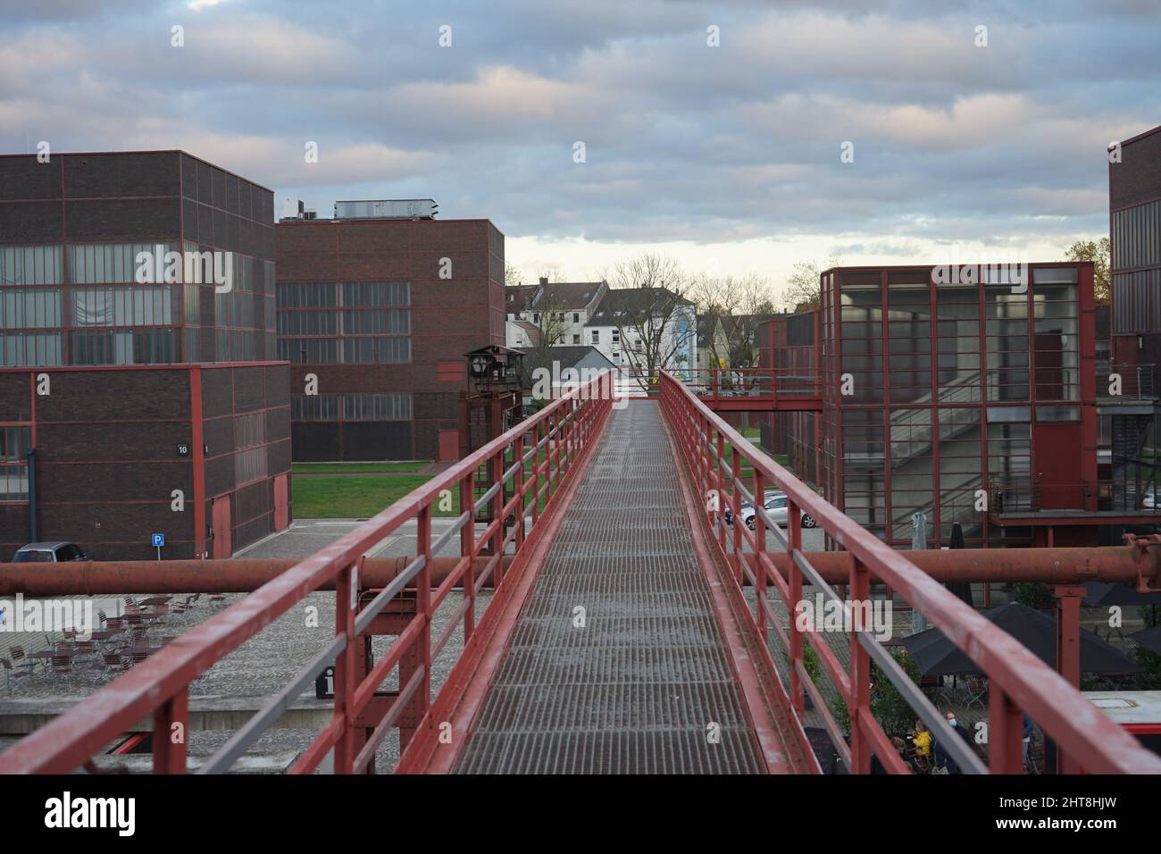 Bridge leading to a coal mining industrial complex Stock Photo - Alamy