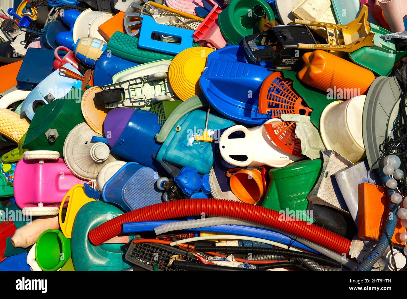 Closeup of a plastic waste pile Stock Photo - Alamy