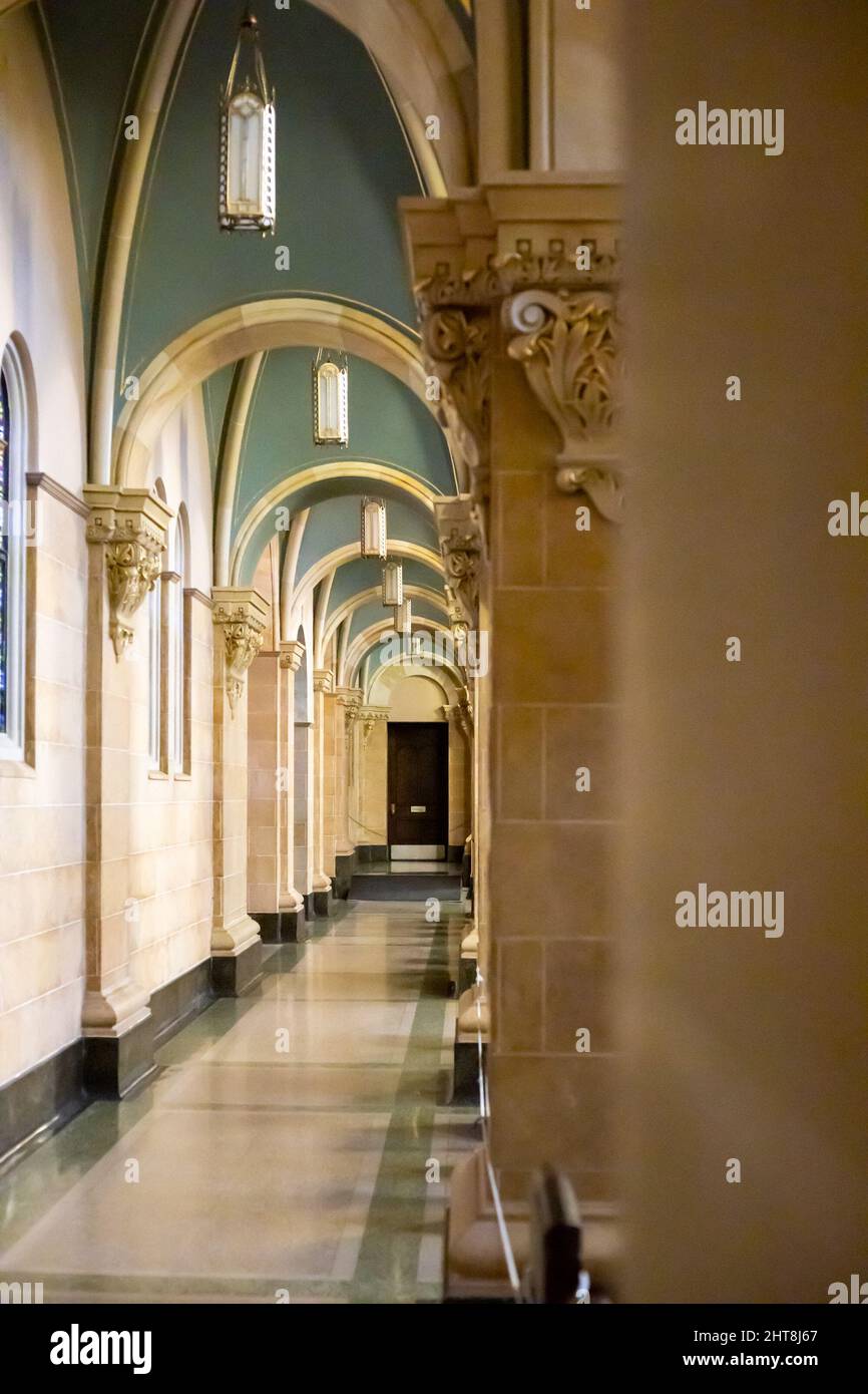Vertical shot of the inside an old church and Basilica Holy Hill shrine ...