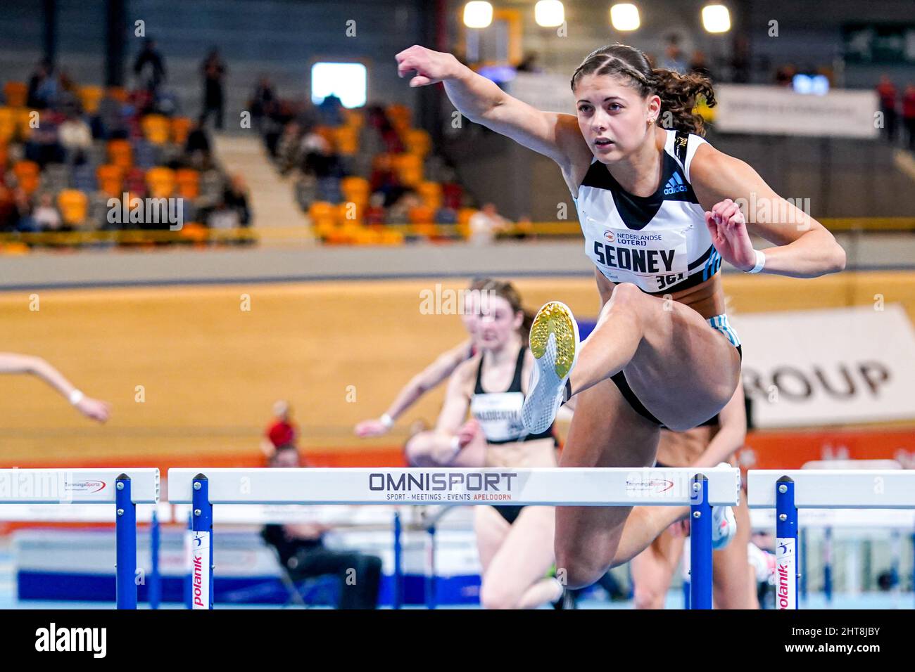 APELDOORN, NETHERLANDS - FEBRUARY 27: Zoe Sedney competing during the ...