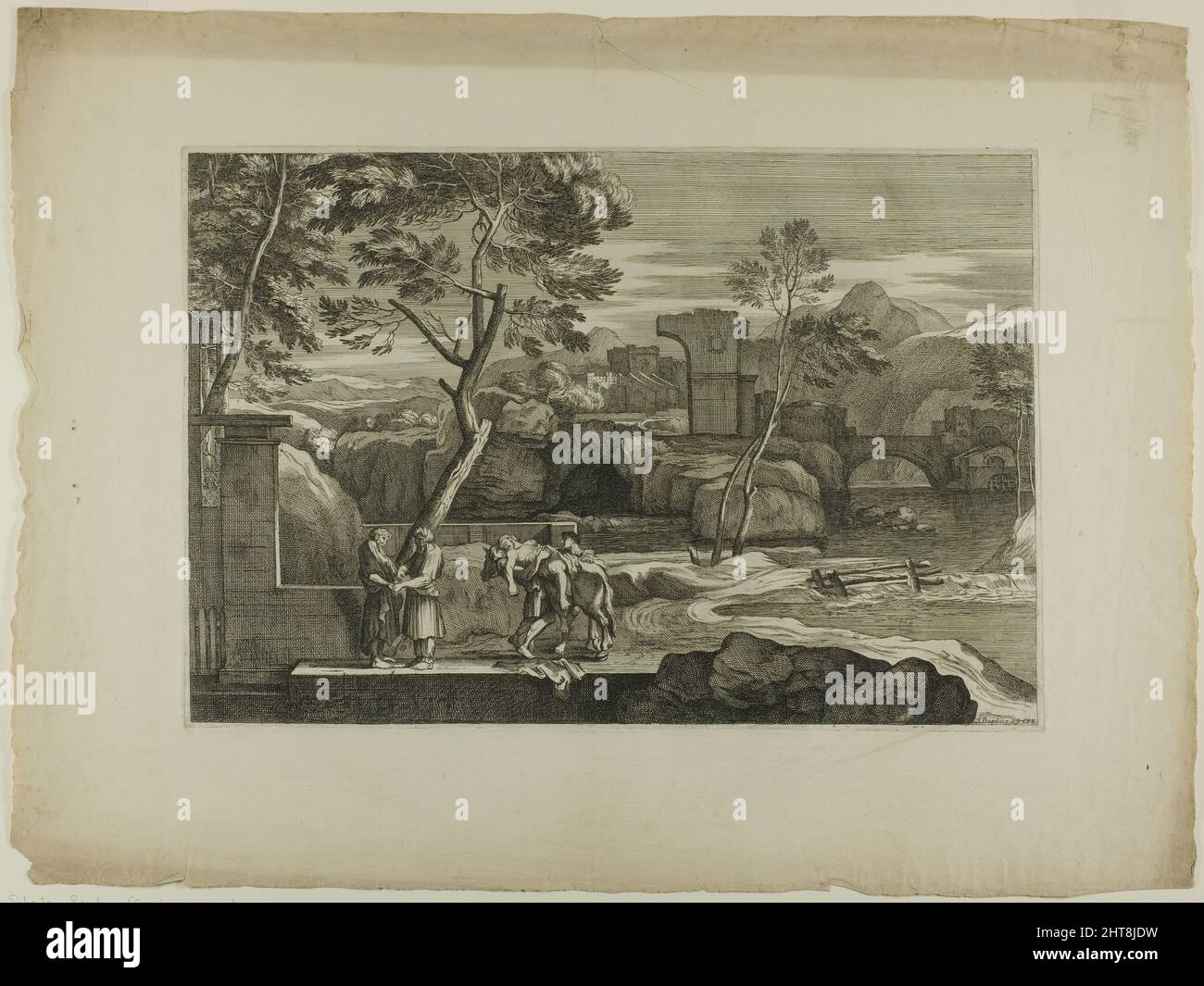 The Good Samaritan Takes the Wounded Man from his Donkey, 17th century ...