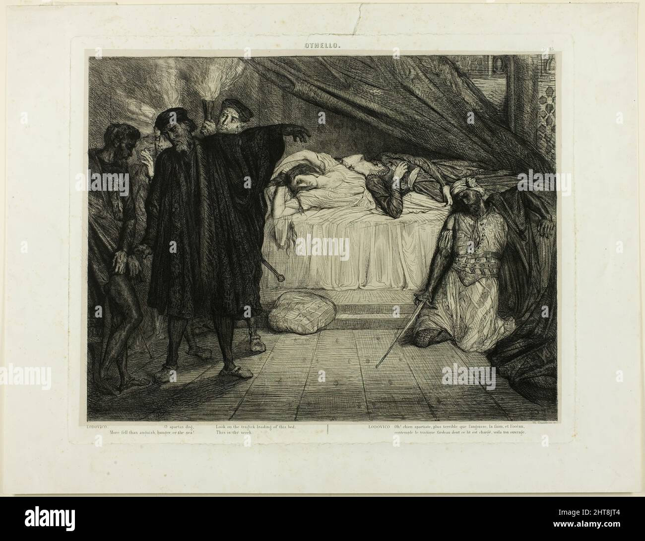 O Spartan dog, plate fifteen from Othello, 1844 Stock Photo - Alamy