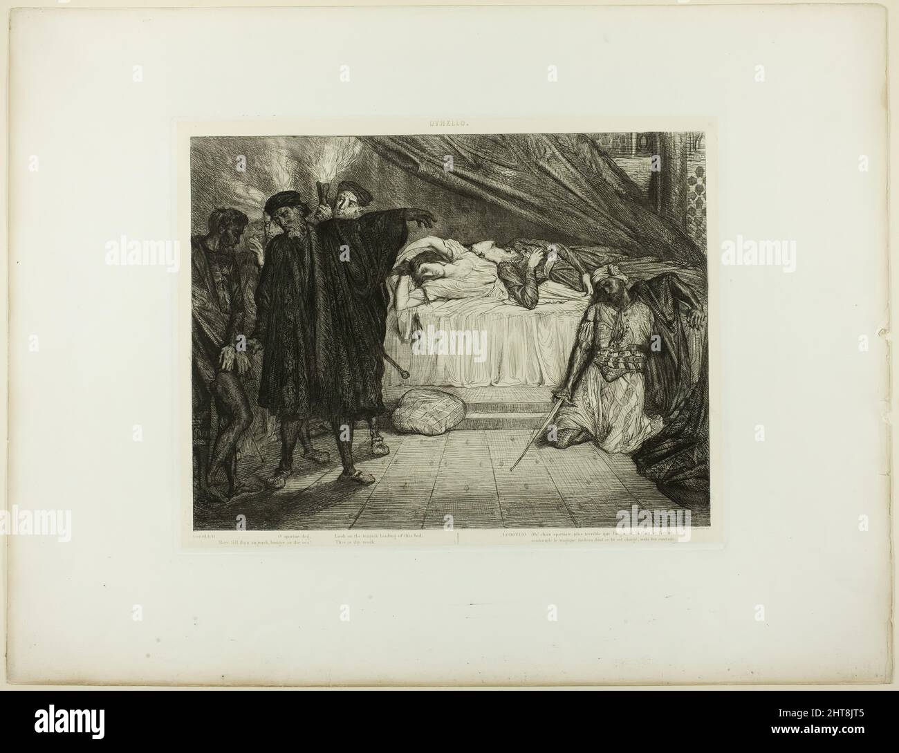 O Spartan dog, plate fifteen from Othello, 1844 Stock Photo - Alamy