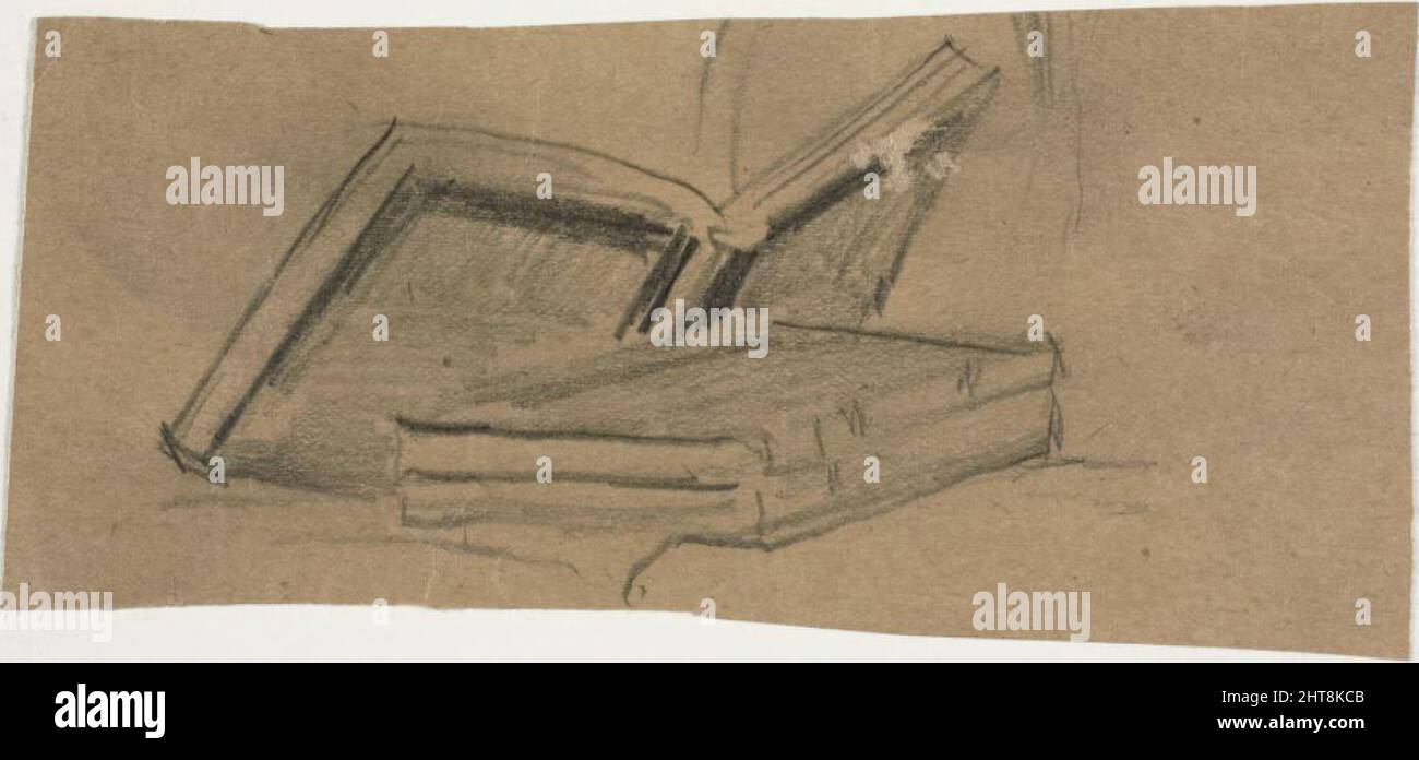 Book drawings sketch two hi-res stock photography and images - Alamy