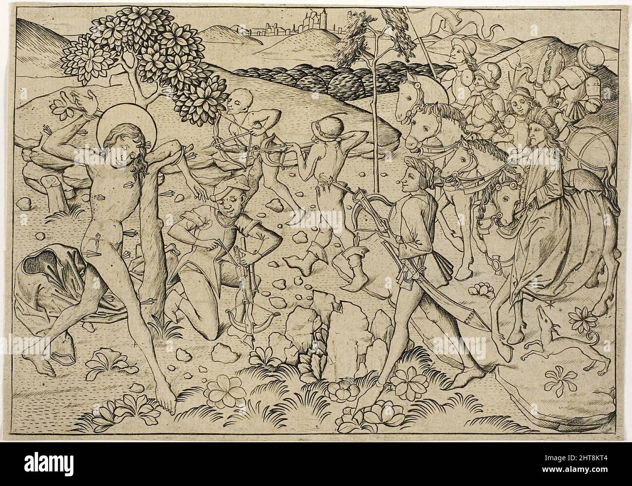 The Martyrdom of Saint Sebastian, 1450-60 Stock Photo - Alamy