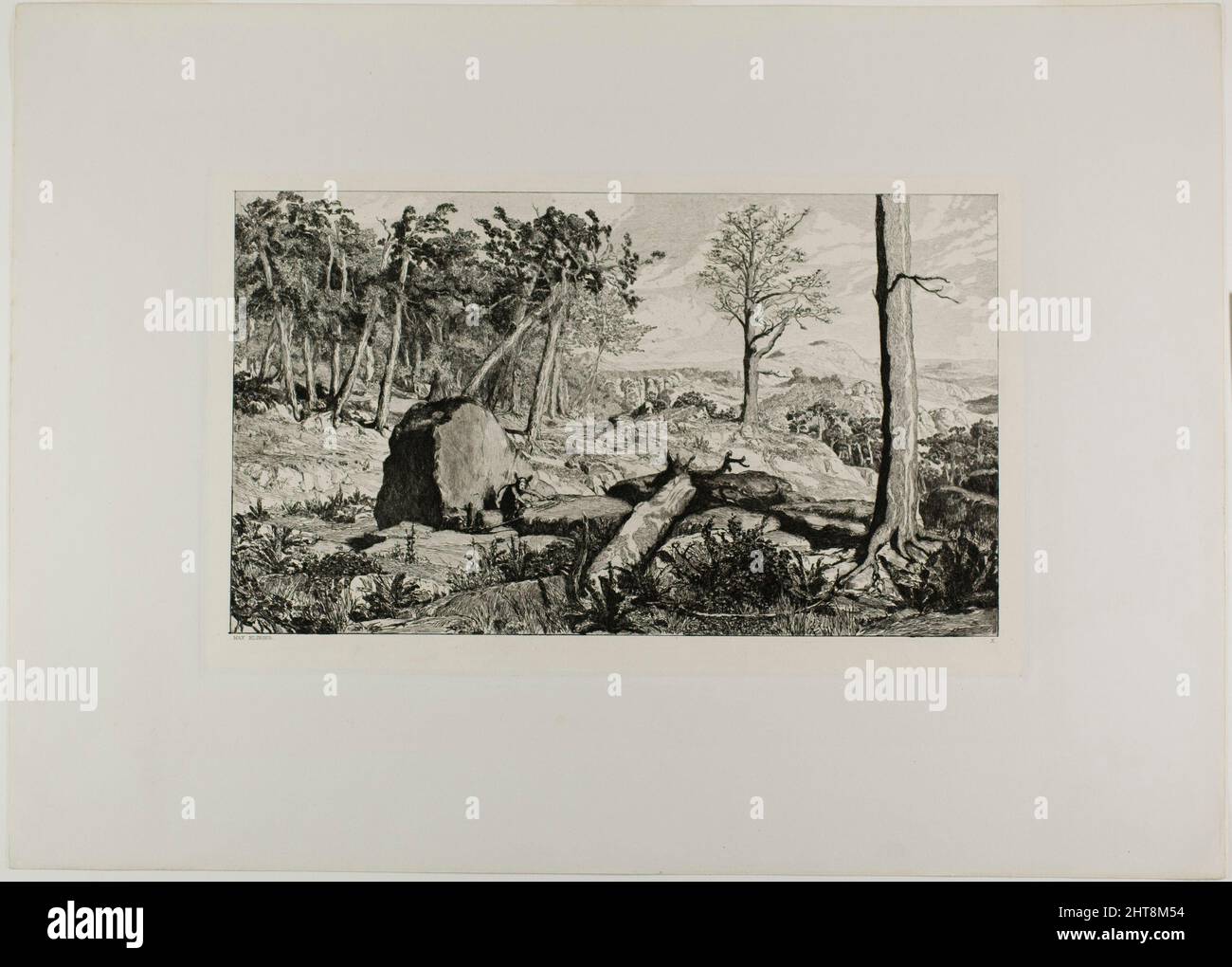 Simplicius in the Solitude of the Forest, plate ten from Intermezzos ...
