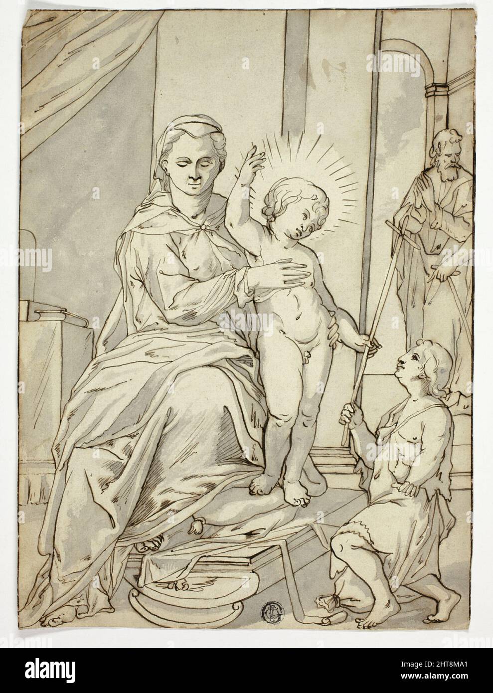 Holy Family with the Infant Saint John the Baptist, n.d Stock Photo - Alamy
