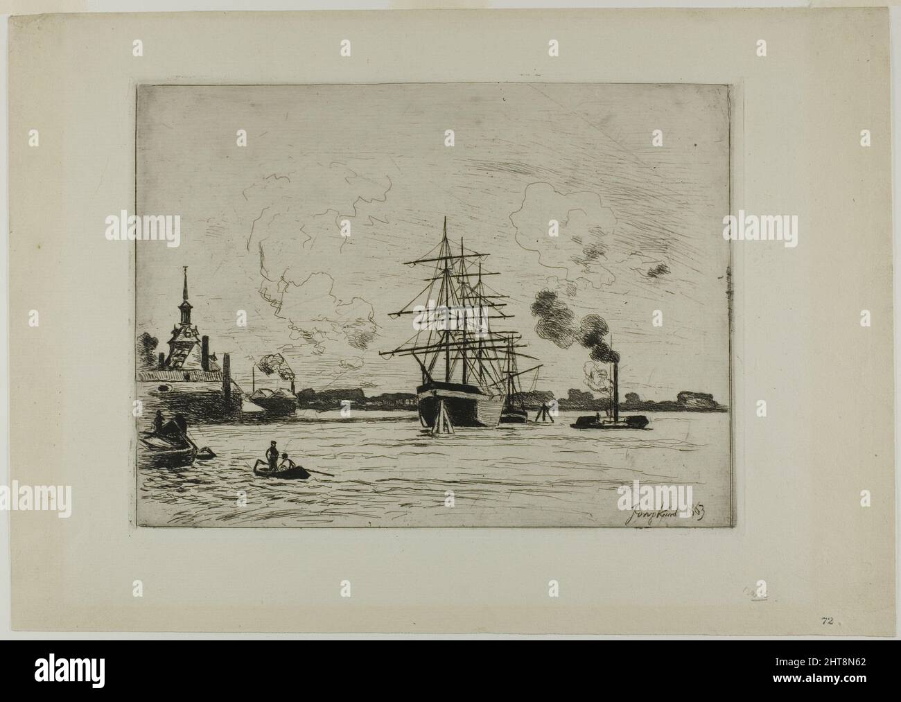 The Old Port of Rotterdam, 1863 Stock Photo - Alamy