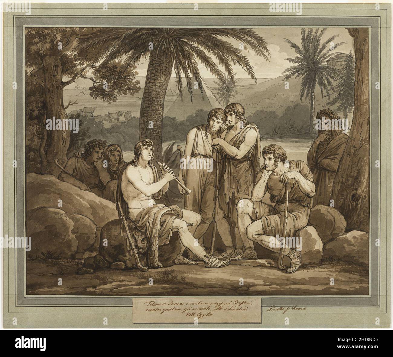 Telemachus Plays and Sings to the Shepherds in Egypt, from The ...
