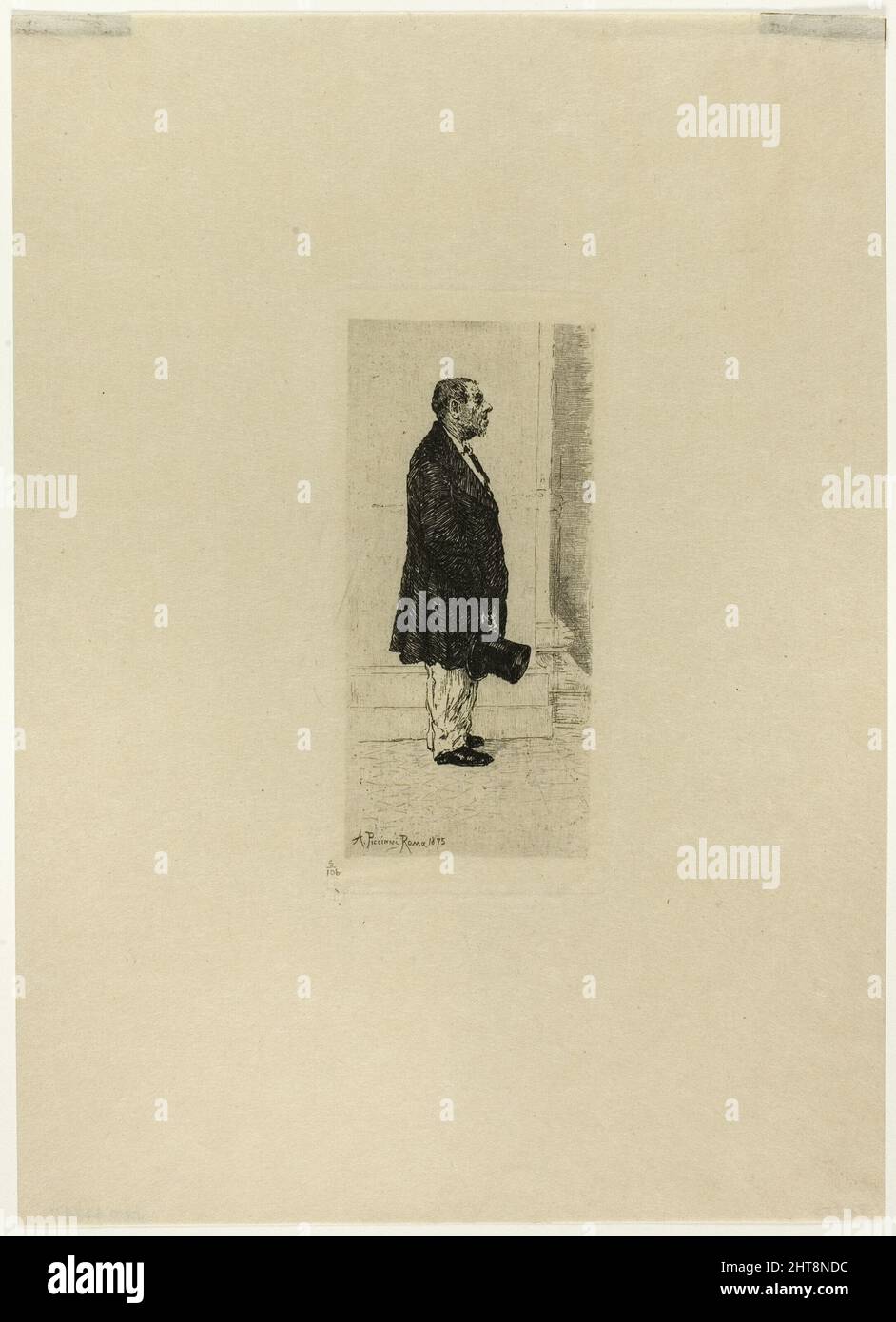 Man Standing in Church, 1875 Stock Photo - Alamy