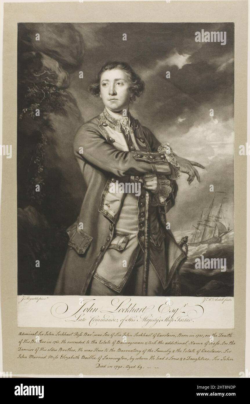 Portrait of John Lockhart, Esquire, c. 1770 Stock Photo - Alamy