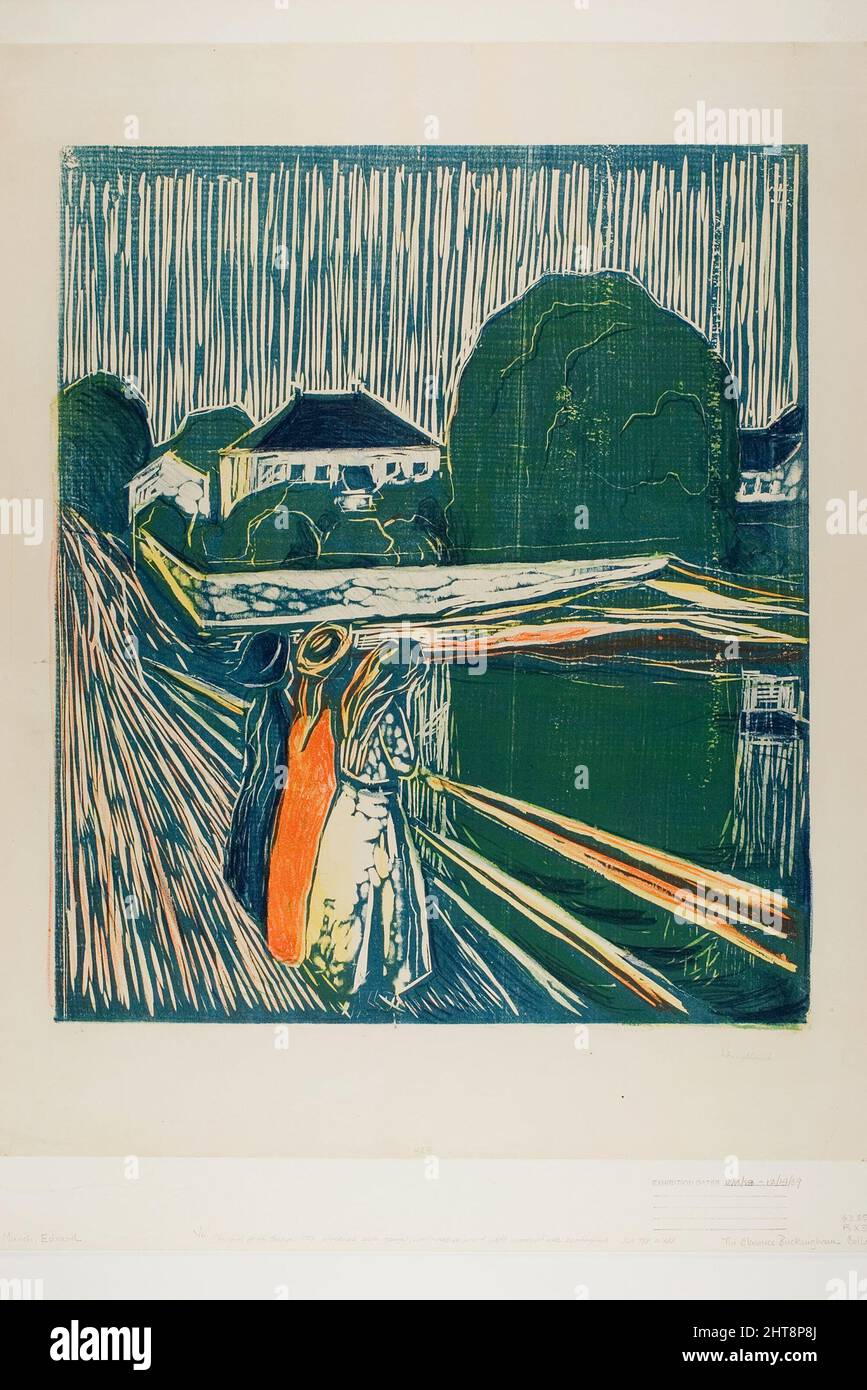 Girls on the bridge edvard munch hi-res stock photography and images ...