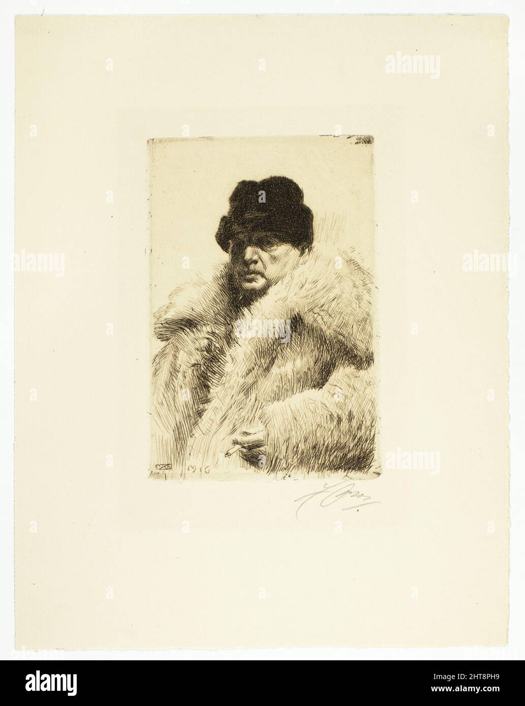 Self-Portrait 1916, 1916 Stock Photo - Alamy