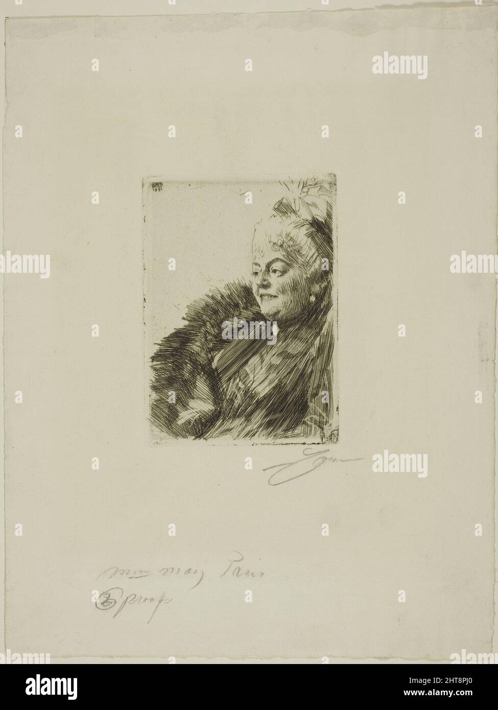 Mme Georges May II, 1891 Stock Photo - Alamy