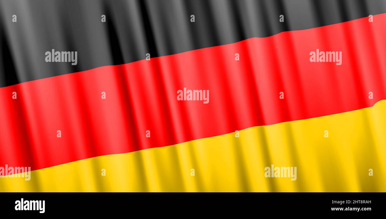 Wavy vector flag of Germany Stock Vector Image & Art - Alamy
