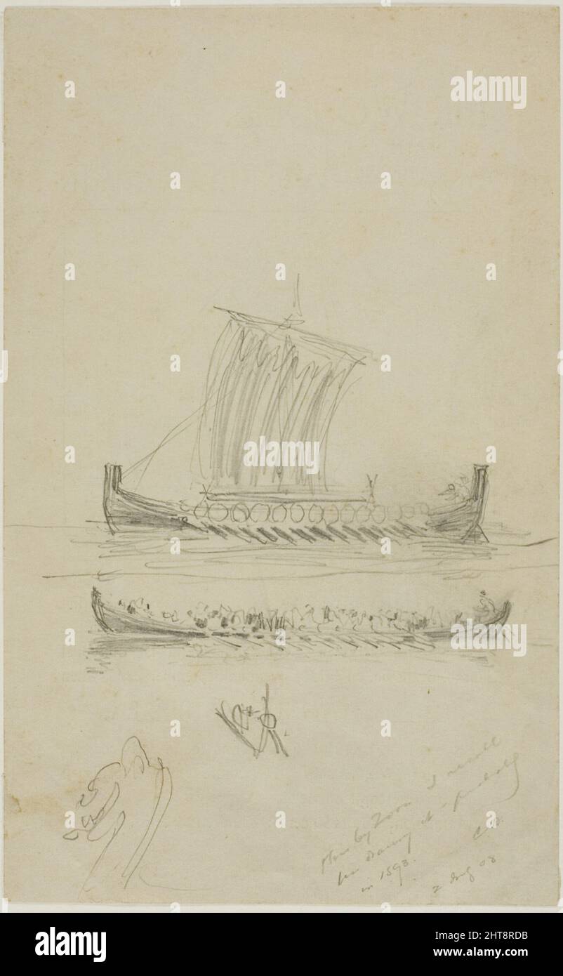Sketch of captain andersons sailing vessel hi-res stock photography and ...