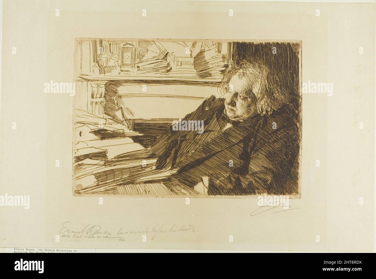 Ernest Renan, 1892 Stock Photo - Alamy