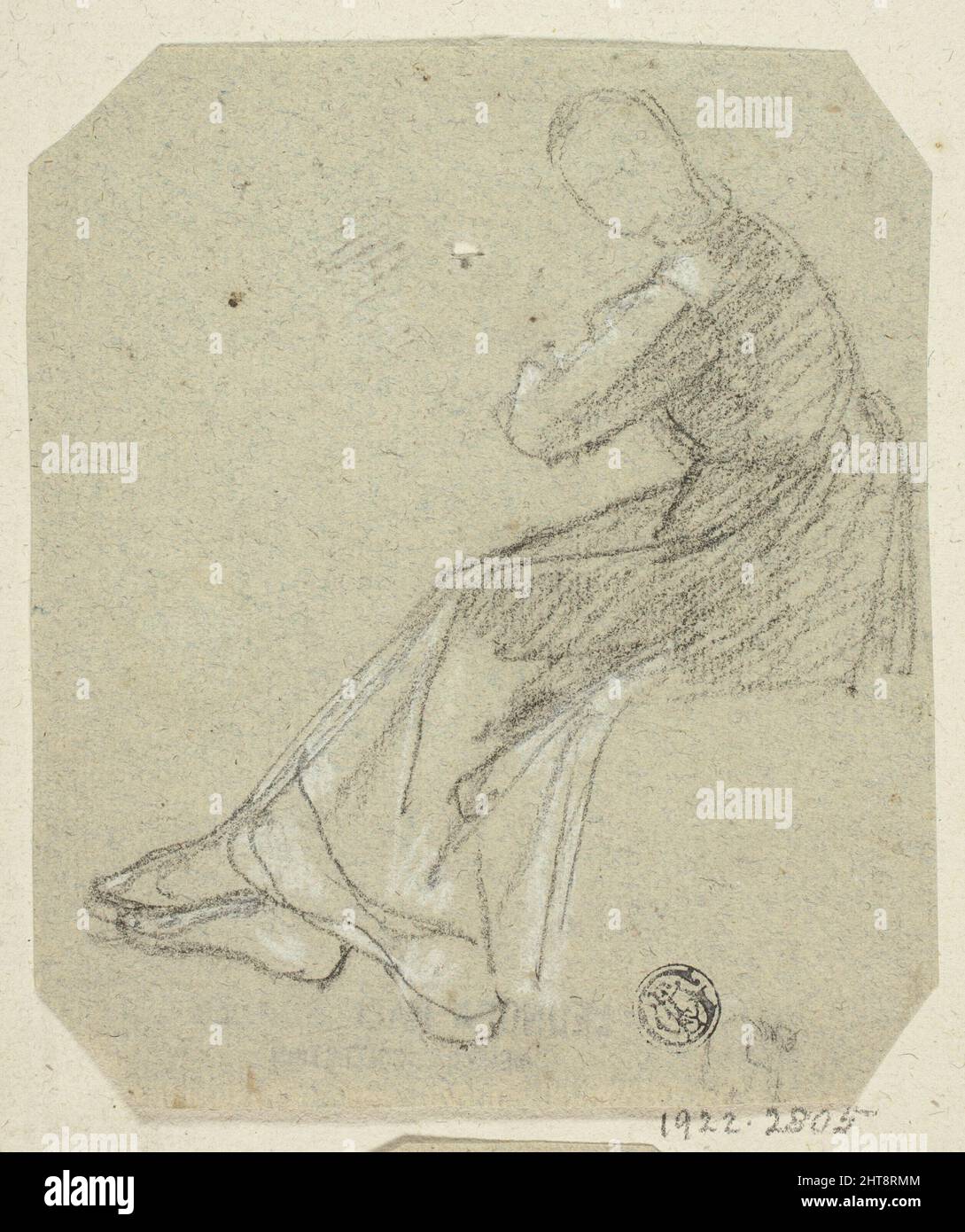 Seated Woman in Profile, n.d Stock Photo - Alamy