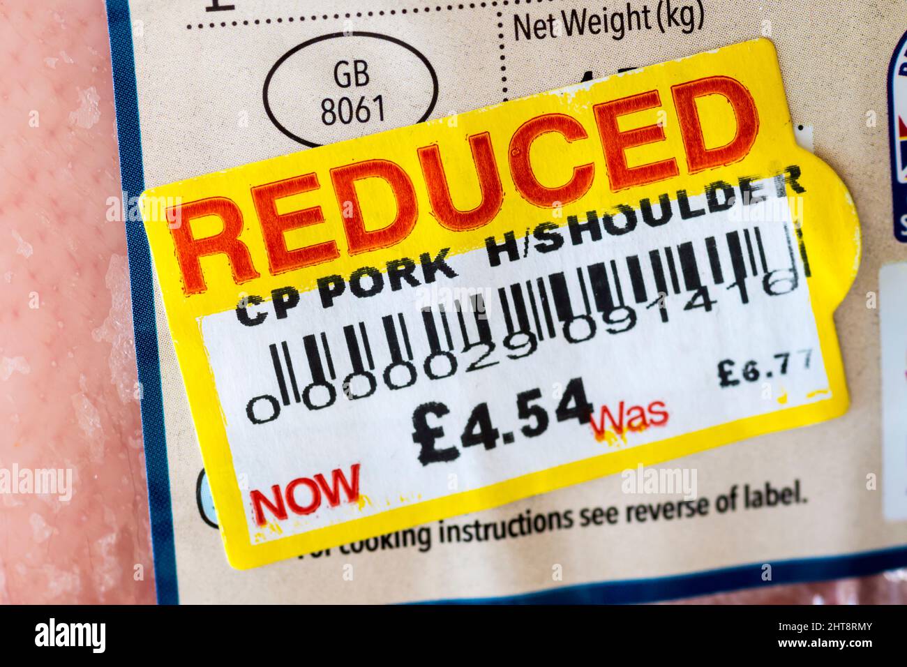 Reduced sticker on food hi-res stock photography and images - Alamy