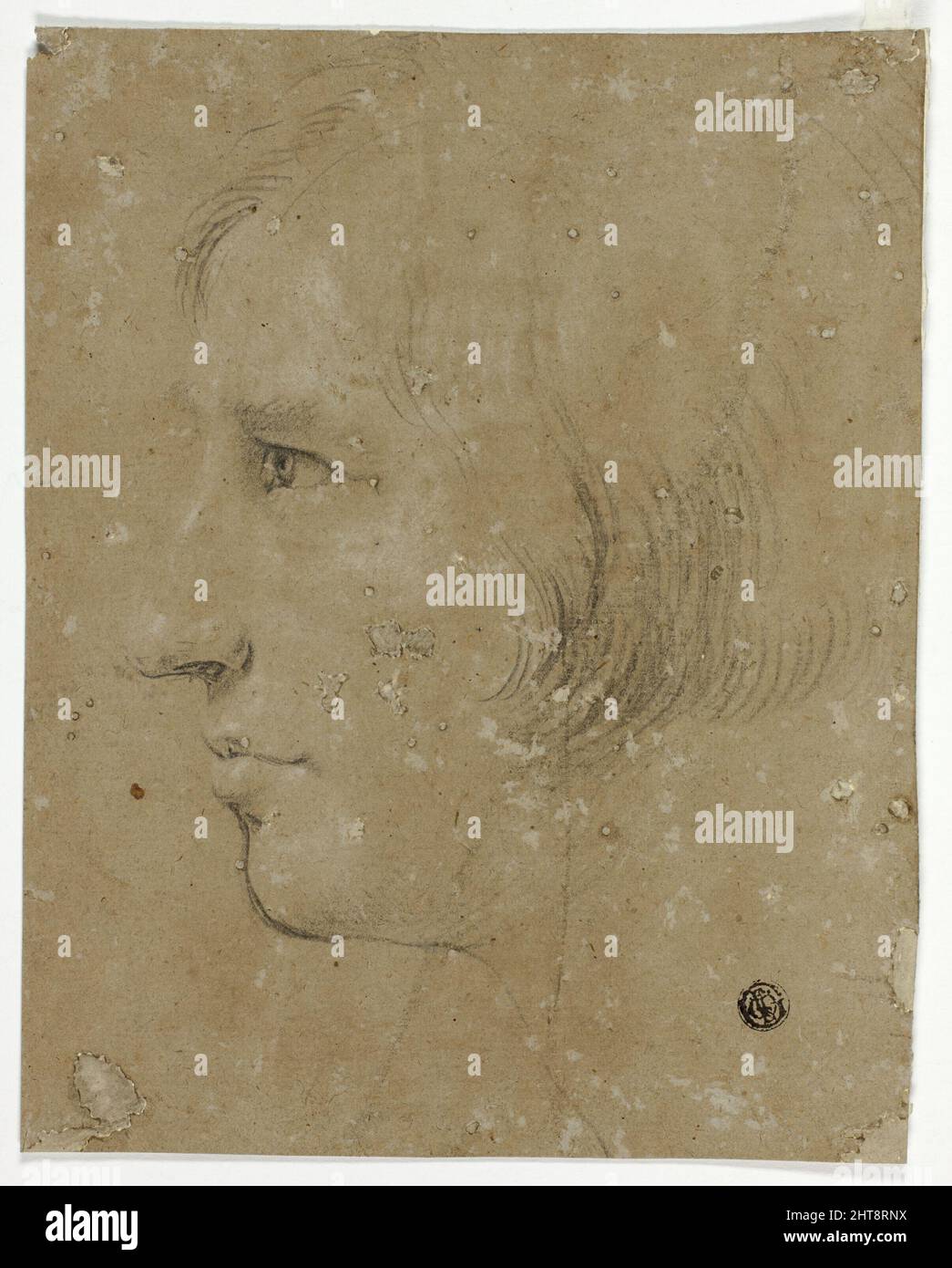 Profile of Male Head to Left, 1700/99 Stock Photo - Alamy