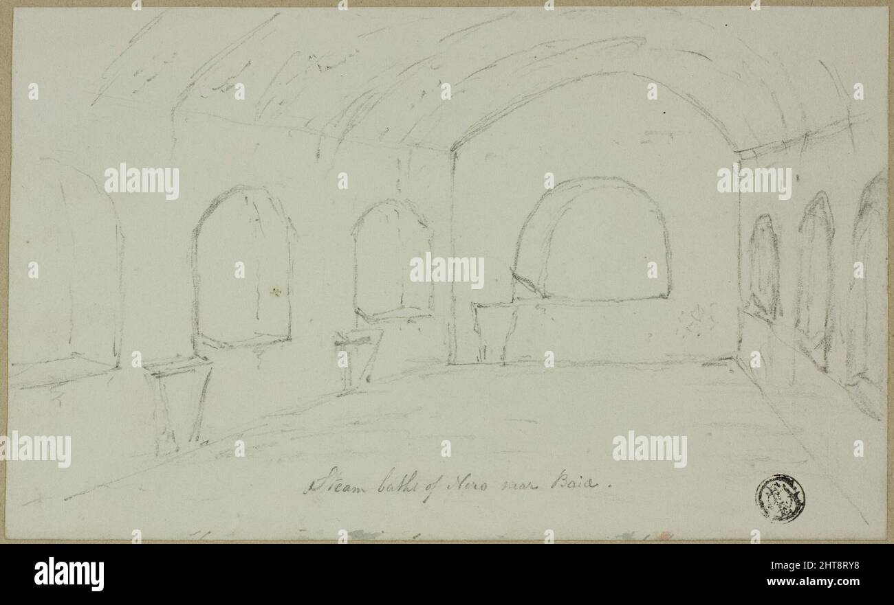 Steam Baths of Nero Near Baiae, 19th century Stock Photo - Alamy