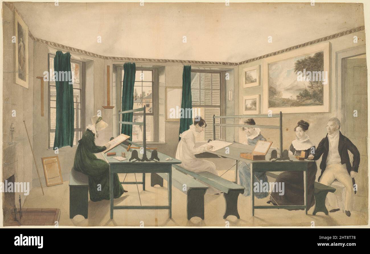 The Drawing Class, 1810/13 Stock Photo - Alamy