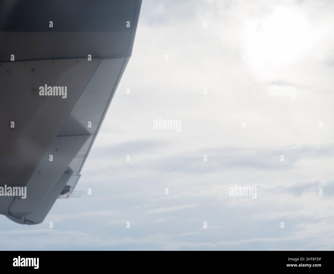 Plane landing view through haze hi-res stock photography and images - Alamy