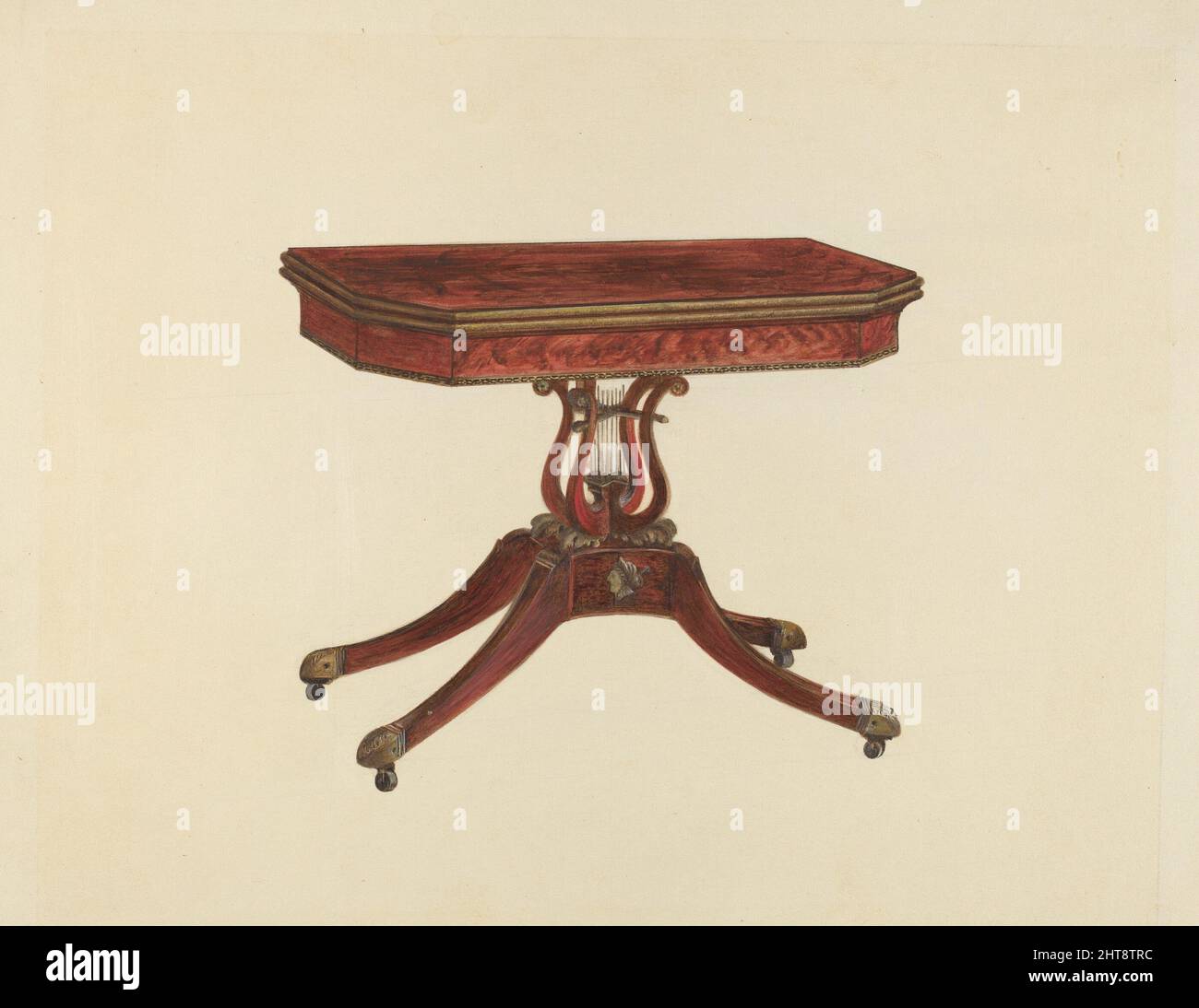 Card Table, 1936 Stock Photo - Alamy