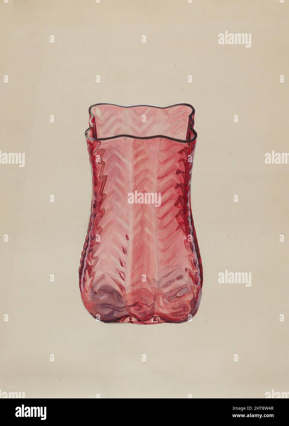 Ruby Vase, c. 1936 Stock Photo - Alamy