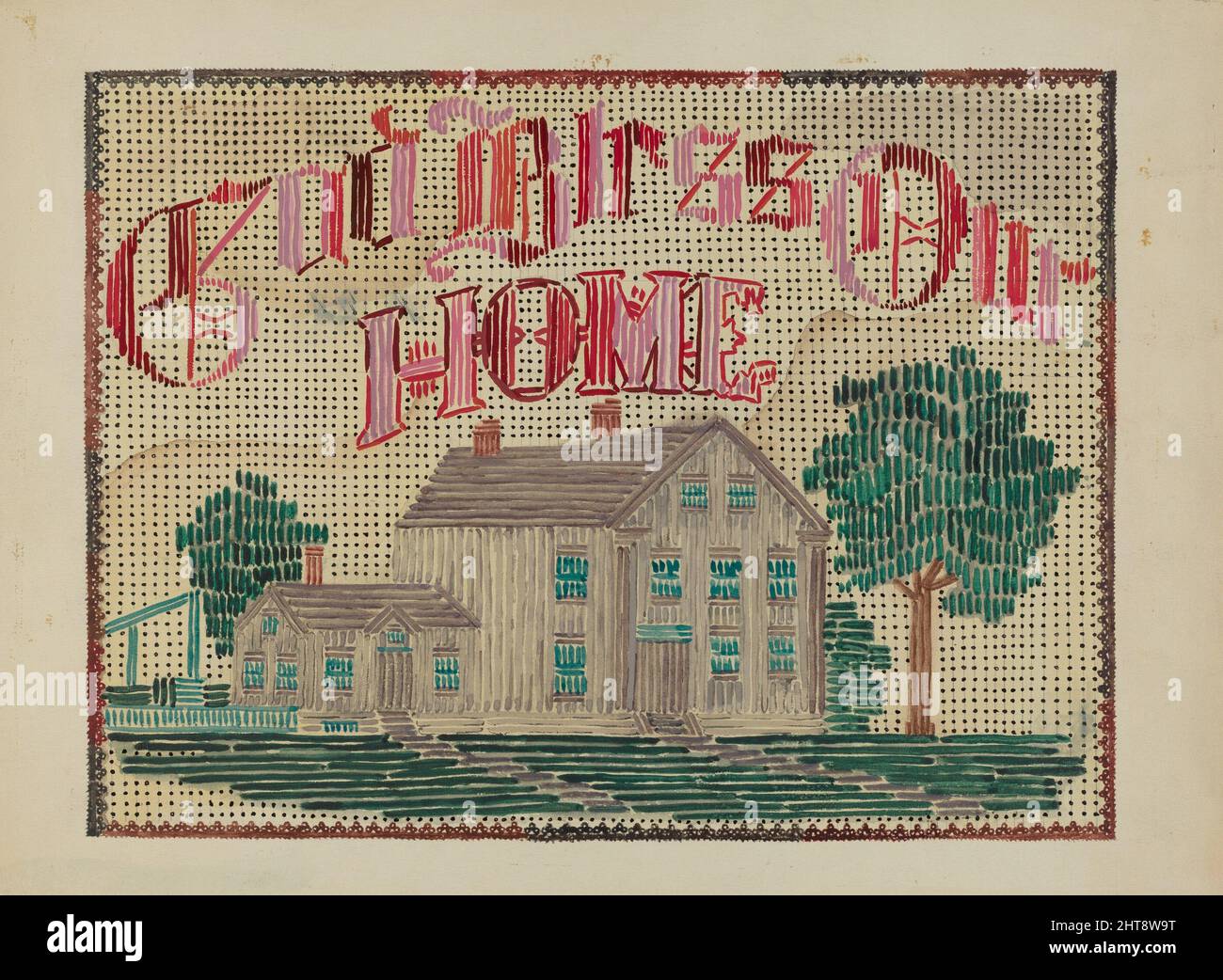 Embroidered Picture, c. 1936 Stock Photo - Alamy