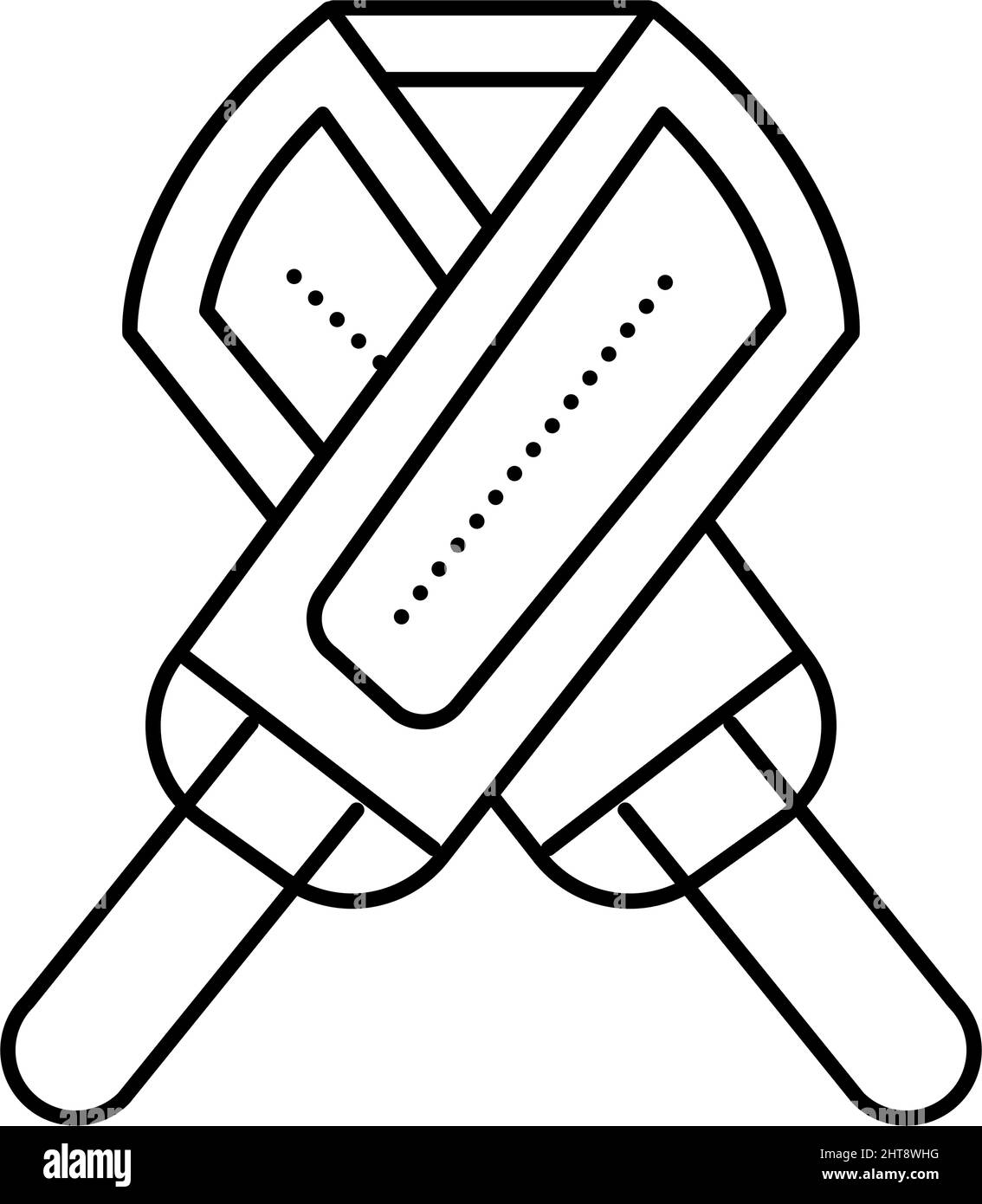 loofah massager line icon vector illustration Stock Vector Image & Art ...