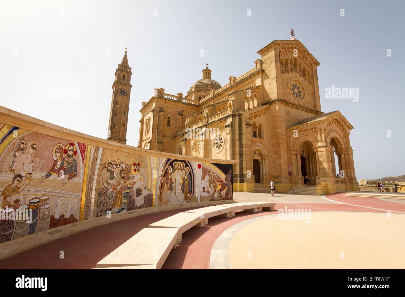 View of Basilica of the National Shrine of the Blessed Virgin of Ta ...
