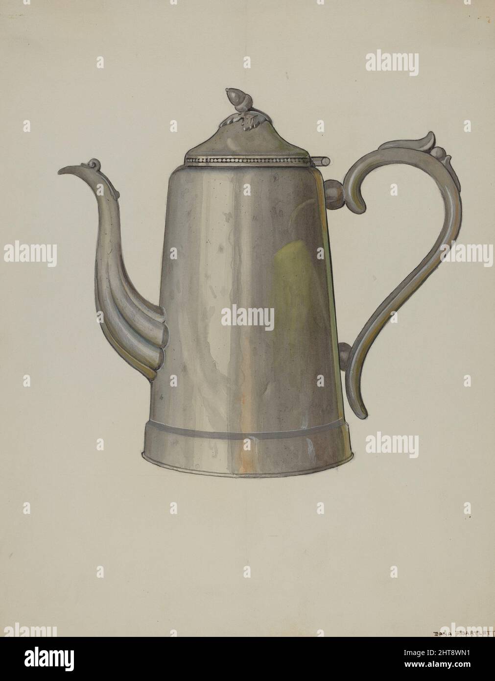 Pewter coffee pot hi-res stock photography and images - Alamy