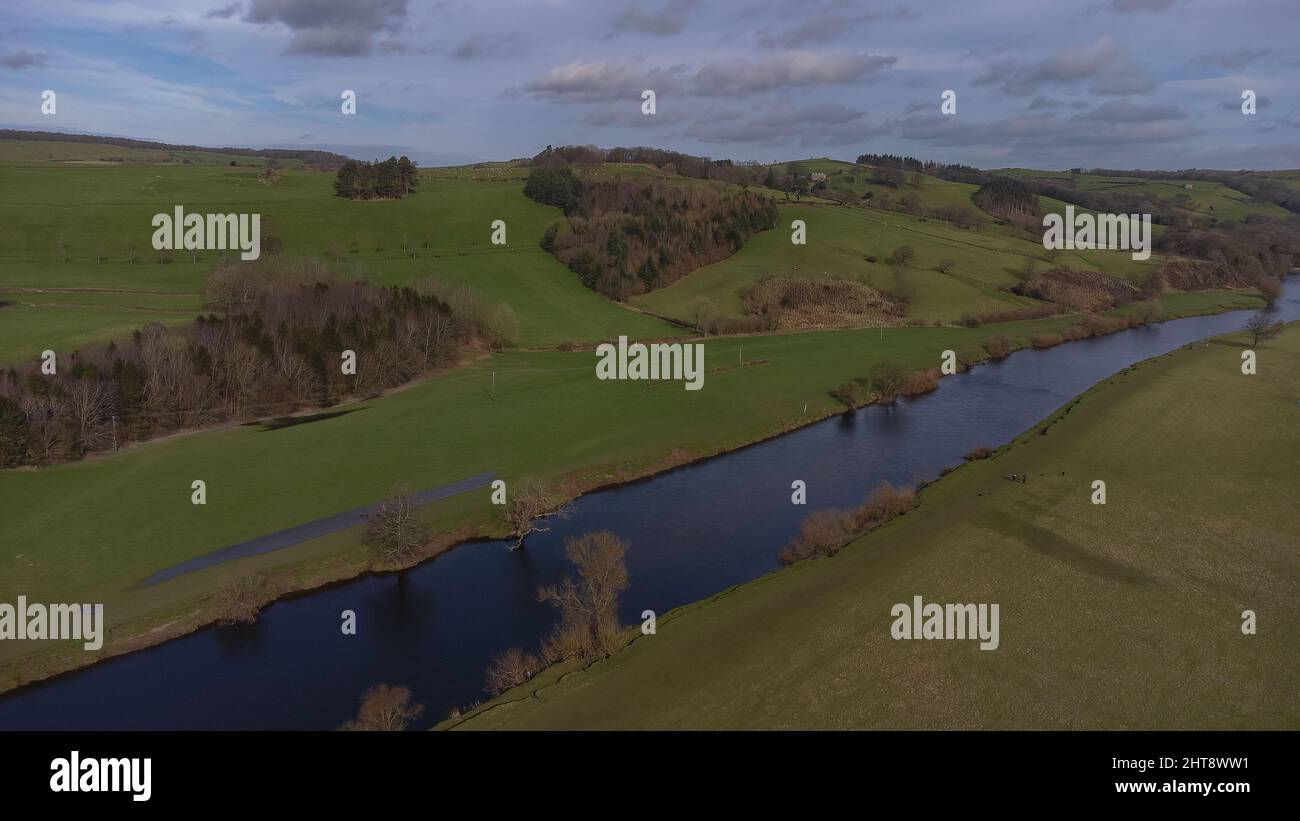The River Lune near Lancaster in Lancashire, UK Stock Photo - Alamy