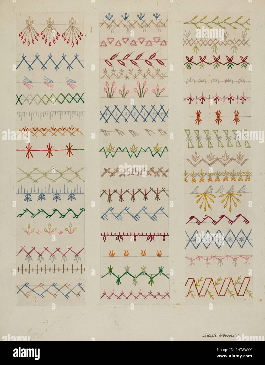 Sampler stitch hi-res stock photography and images - Alamy