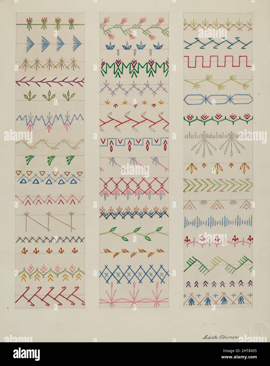 Stitching samples hi-res stock photography and images - Alamy