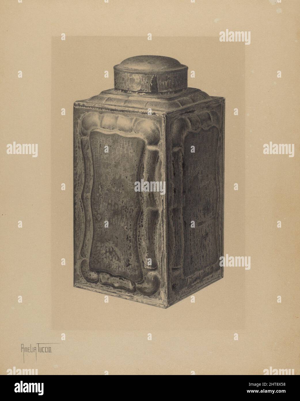 Metal tea caddy hi-res stock photography and images - Alamy