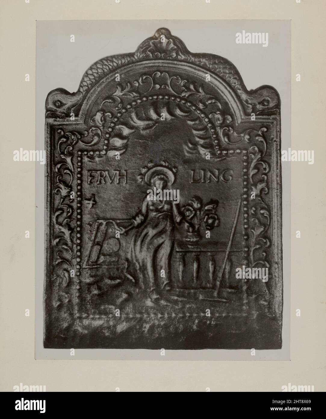 Pa. German Fireback, c. 1942 Stock Photo - Alamy
