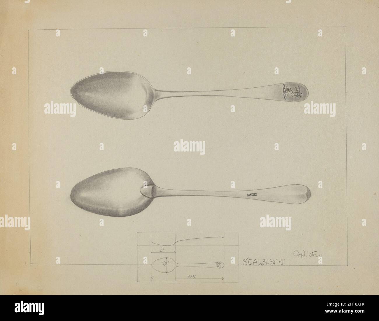 Engraving detail on silver hi-res stock photography and images - Alamy